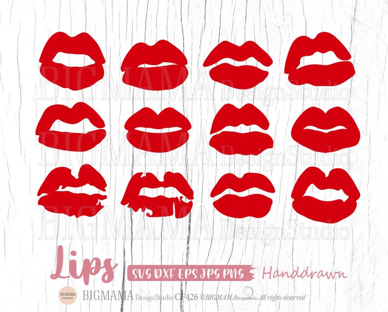 Lips SVG,Lips Cut File,Kiss,Woman Lips,Valentain,Love,Kissin | Inspire ...
