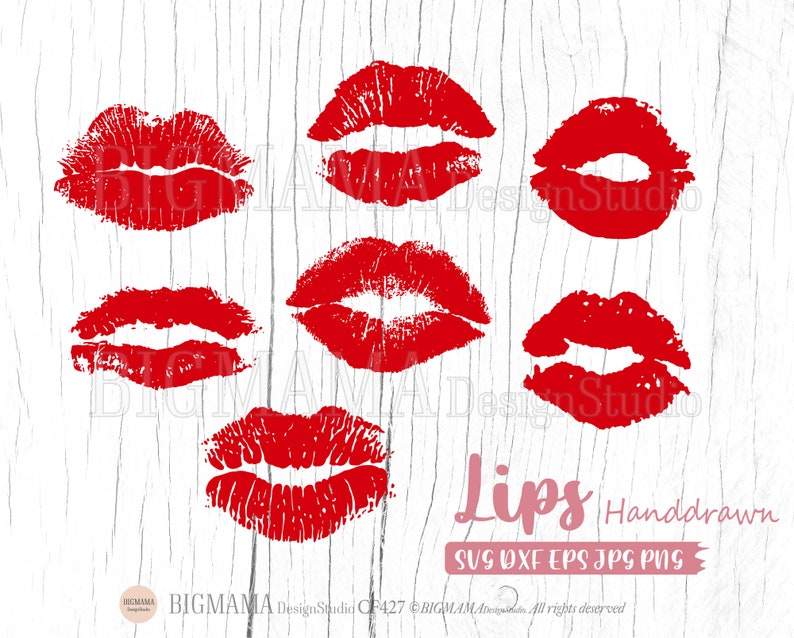 7Lips SVG,Lips Cut File,Kiss,Woman Lips,Valentain,Love,Kissi | Inspire ...