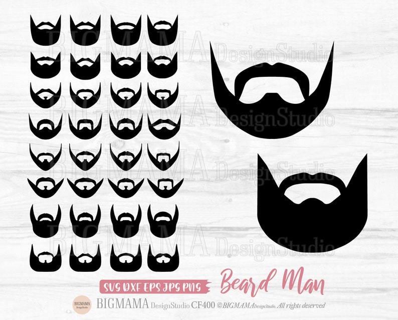 32Beard Bundle SVG,Beard Man Svg,PNG,Sunglasses,Beards,Man's | Inspire ...