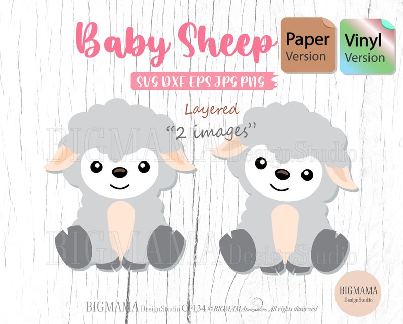 15Baby Sheep SVG,Cricut,Cut File,Paper,Sheep Layered,DXF,She - Inspire ...