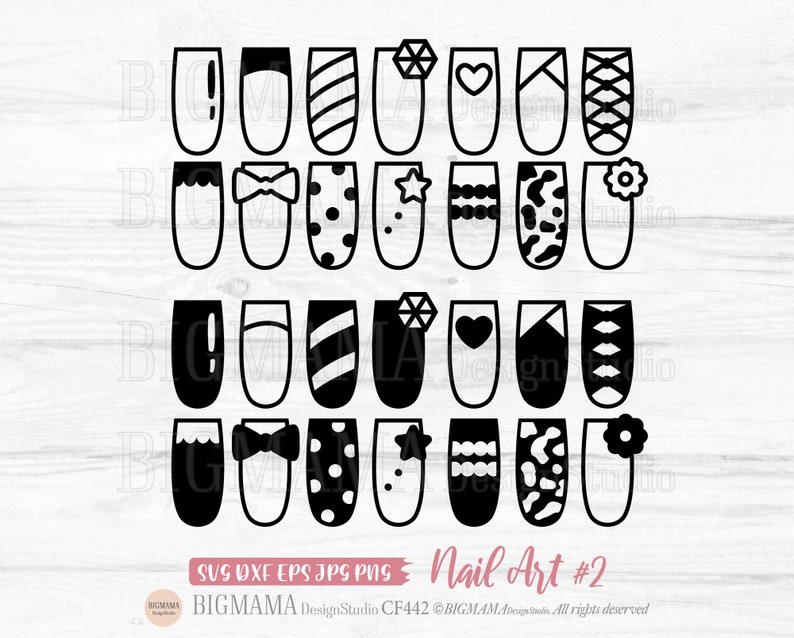 26Nail Art SVG Bundle,Beauty,Nail Salon,Nail Polish,Hands,Fi | Inspire ...