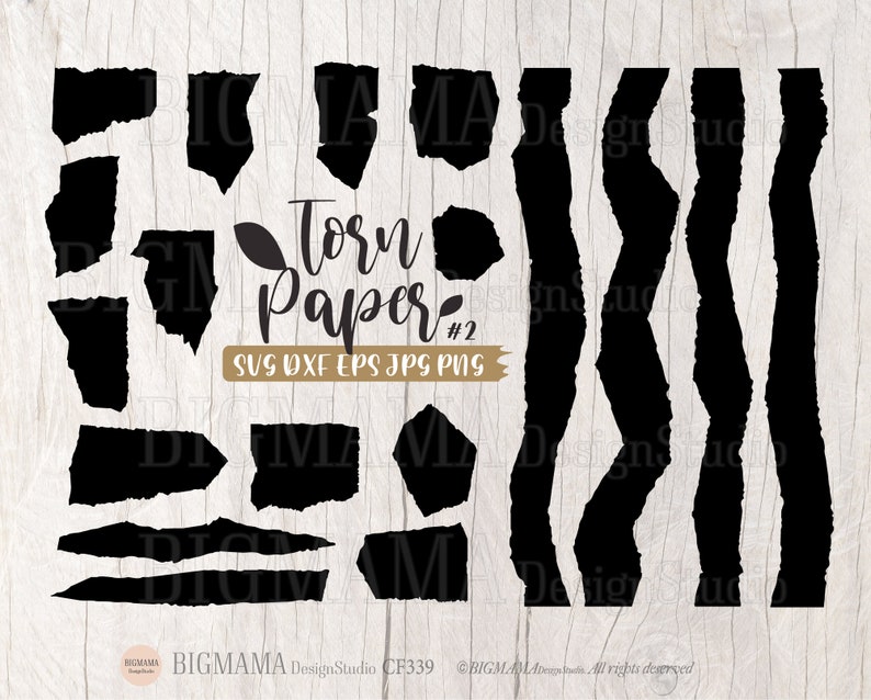 72Torn Paper SVG,Torn Paper Template,Cut File,Cutting File,P - Inspire ...