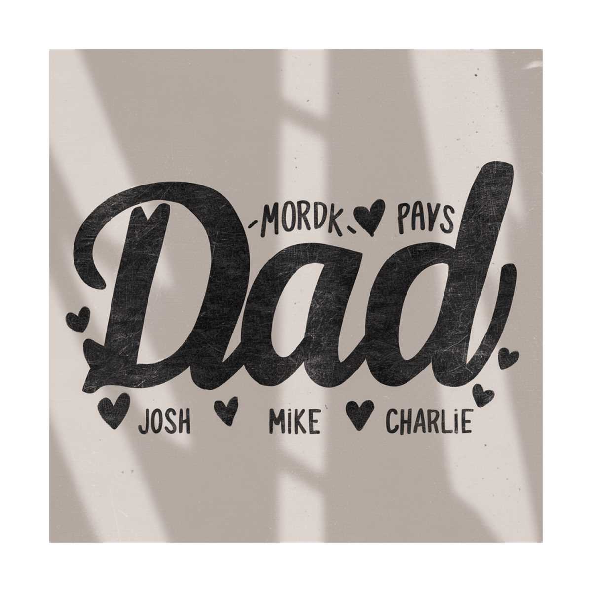 Dad Split Name Frame Svg Digital Download | Inspire Uplift