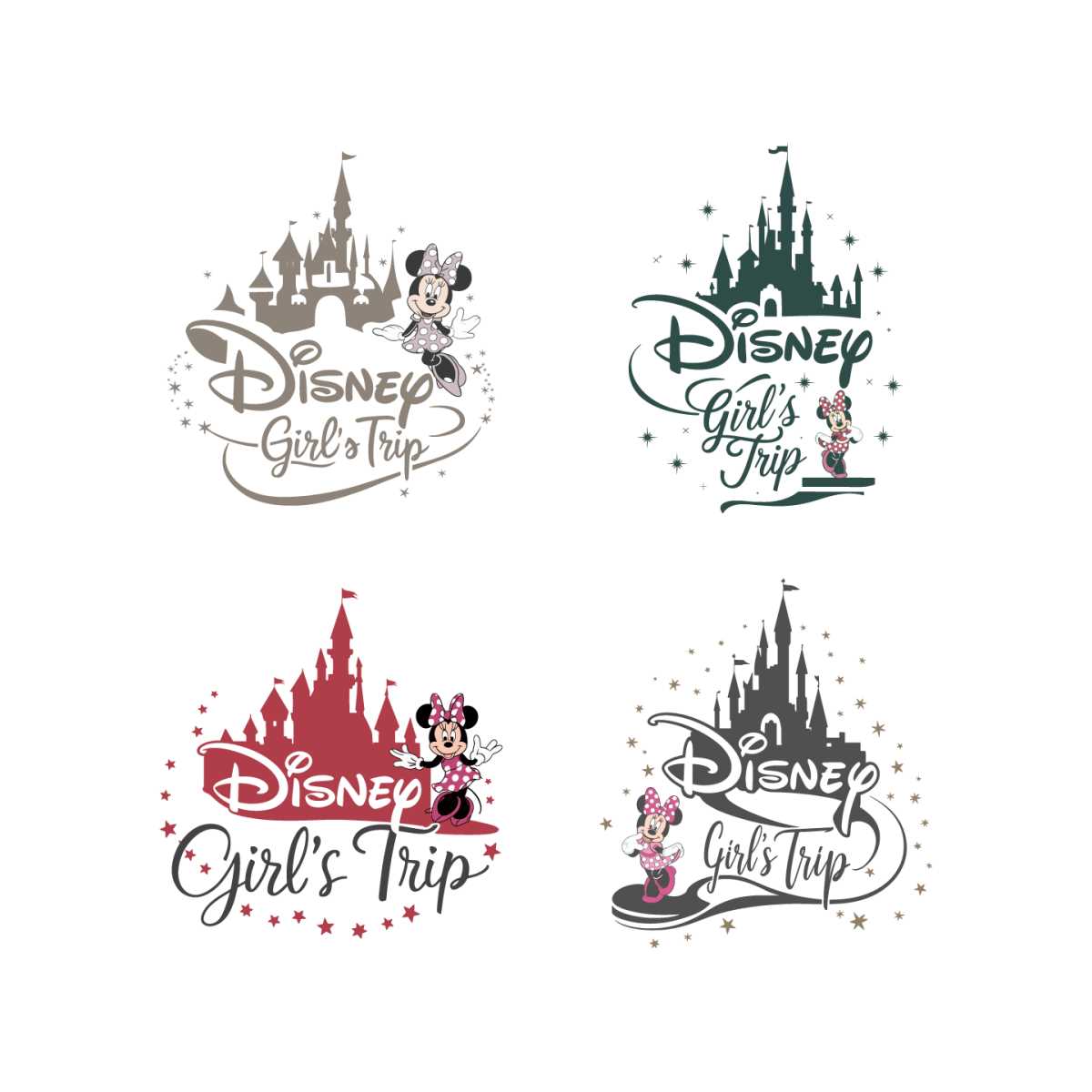 Retro Disney Girls Trip Magic Castle SVG Bundle | Inspire Uplift