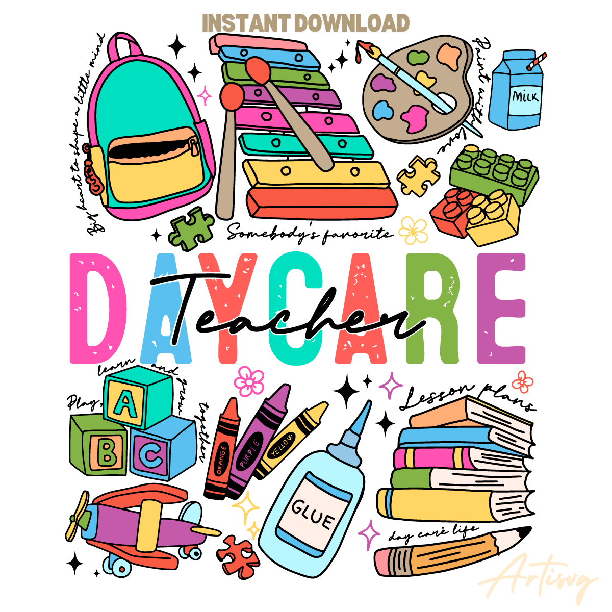 daycare clipart svg - Inspire Uplift