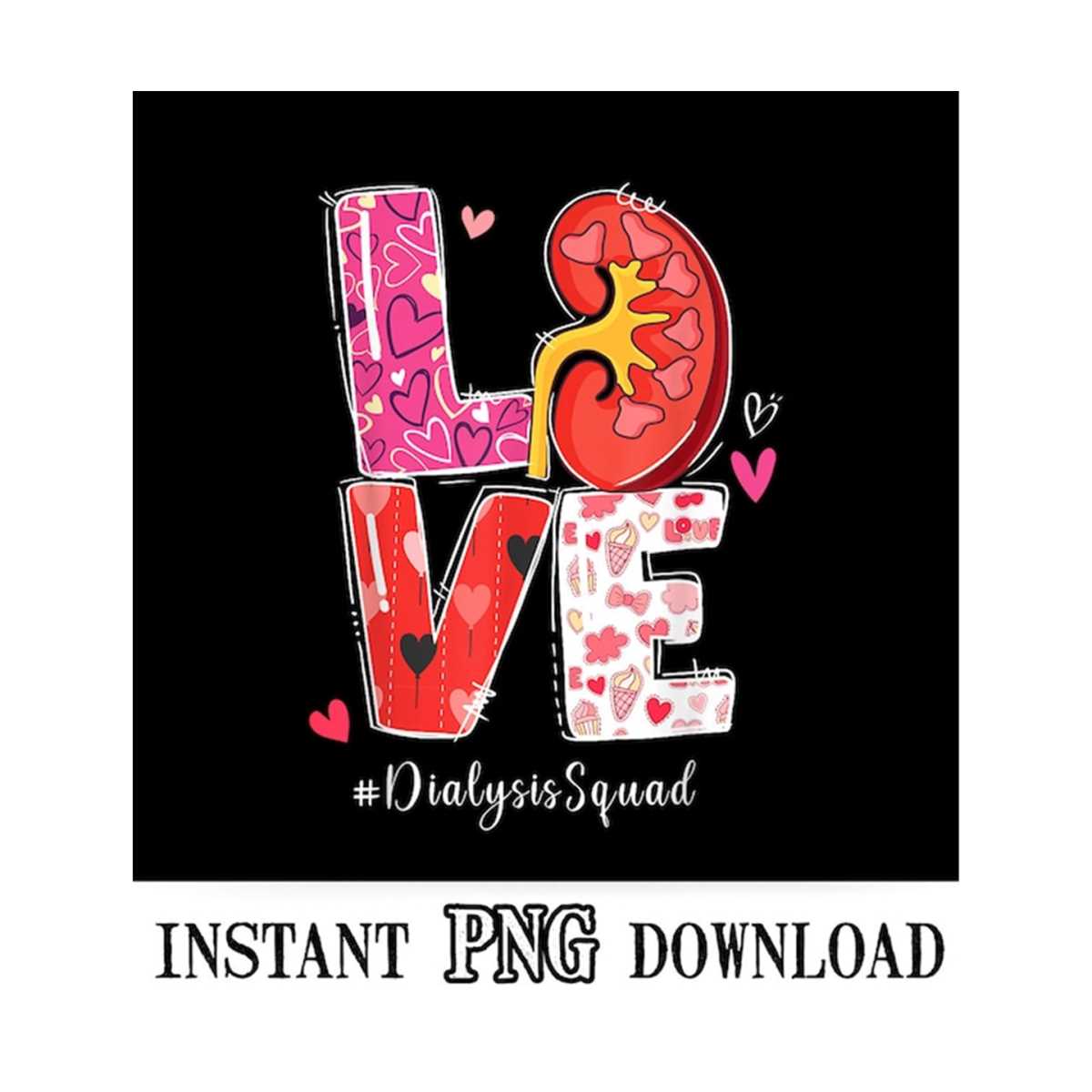 Kidney Organ Love Dialysis Squad Nurse Nursing Valentine Day | Inspire ...