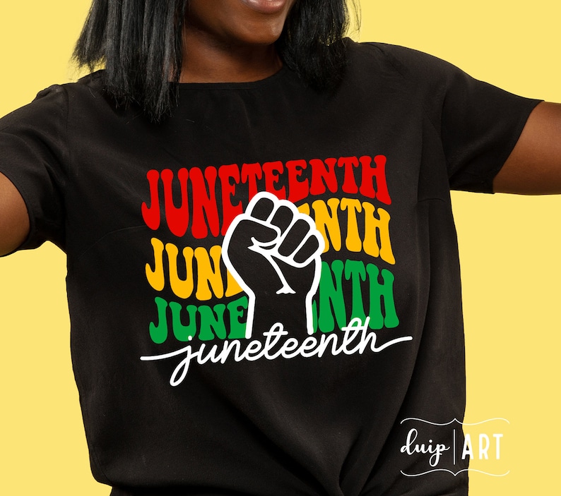 Juneteenth SVG PNG, Stacked Juneteenth SVG, Juneteenth 1865 - Inspire ...