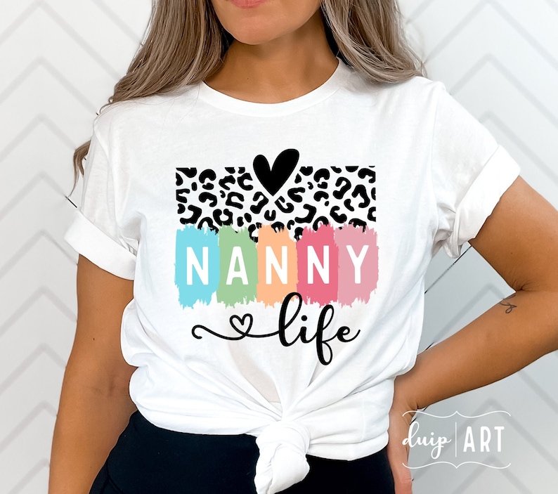 Nanny Life SVG PNG, Nana svg, Leopard Nana svg, Grandma svg, | Inspire Uplift