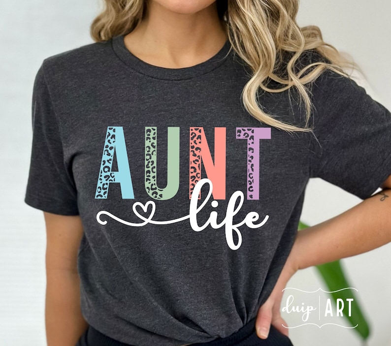 Aunt Life SVG PNG, Aunt svg, Leopard Aunt svg, Auntie svg, C | Inspire Uplift