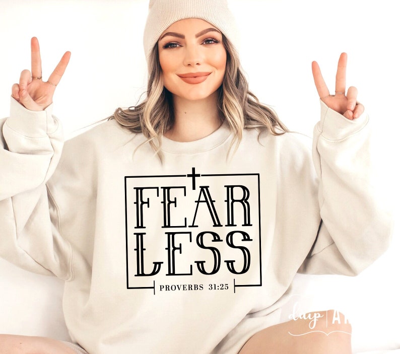 Fearless Svg Png, Bible Verse Svg, Proverbs 31:25 Svg, Chris - Inspire ...