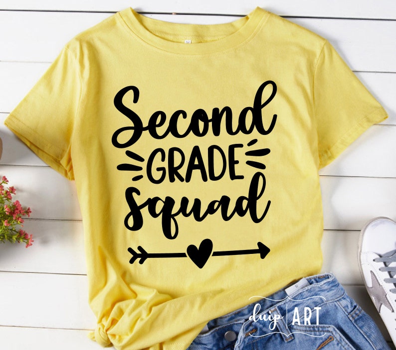 Second Grade Squad SVG, 2nd Grade Squad svg,Back To School S | Inspire ...