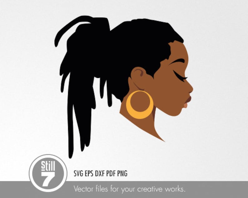 Black woman svg - Dreadlocks svg - Locs svg - African Americ | Inspire ...