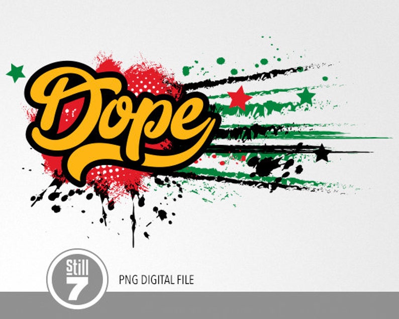 Dope emblem PNG file for sublimation 11.5 Inches 300 dpi | Inspire Uplift