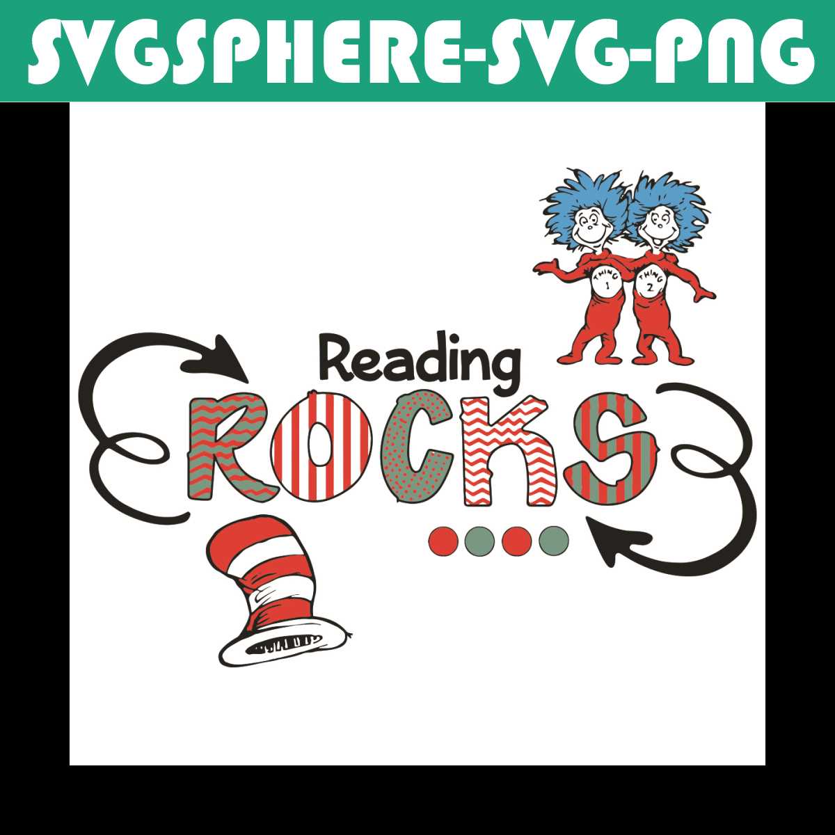 Reading Rocks Dr Seuss Svg, Dr Seuss Svg, Reading Rocks Svg, | Inspire ...