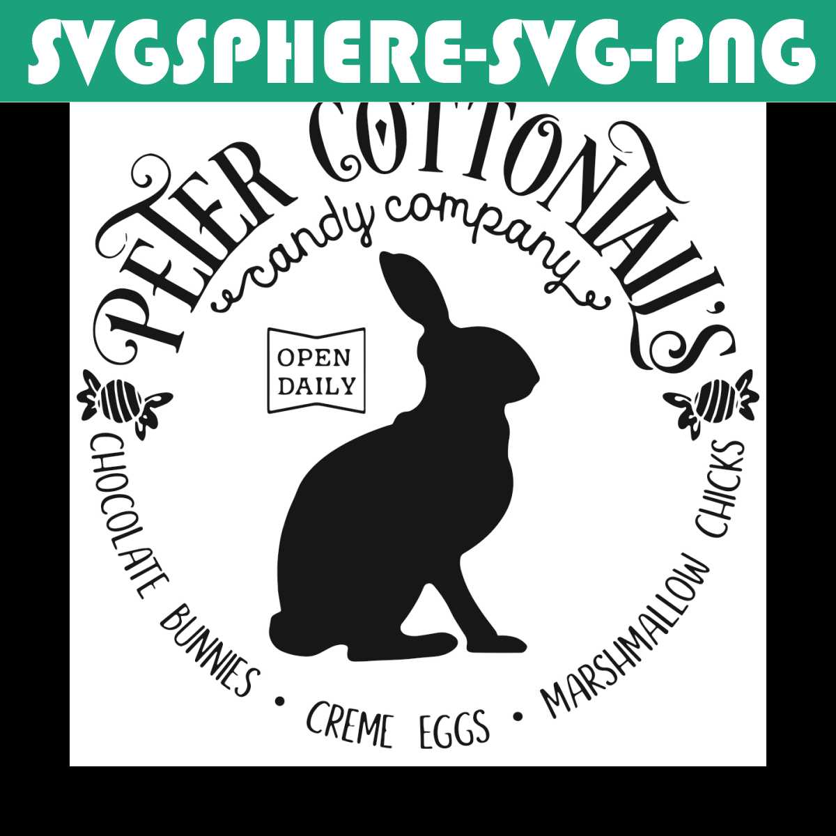 Peter Cottontails Candy Company Logo Svg, Trending Svg, Choc | Inspire ...