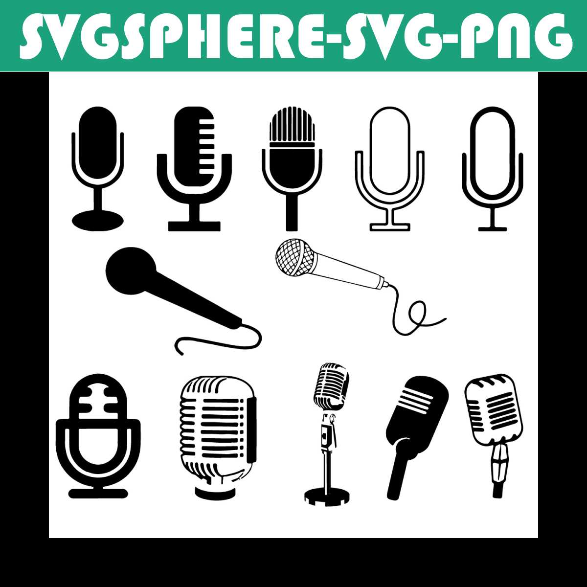 Microphone Svg Bundle, Trending Svg, Microphone Svg, Microph | Inspire ...