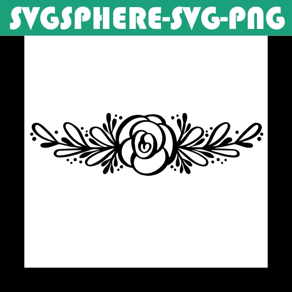 Simple Flower Border Svg, Trending Svg, Flower Svg, Flower P | Inspire ...