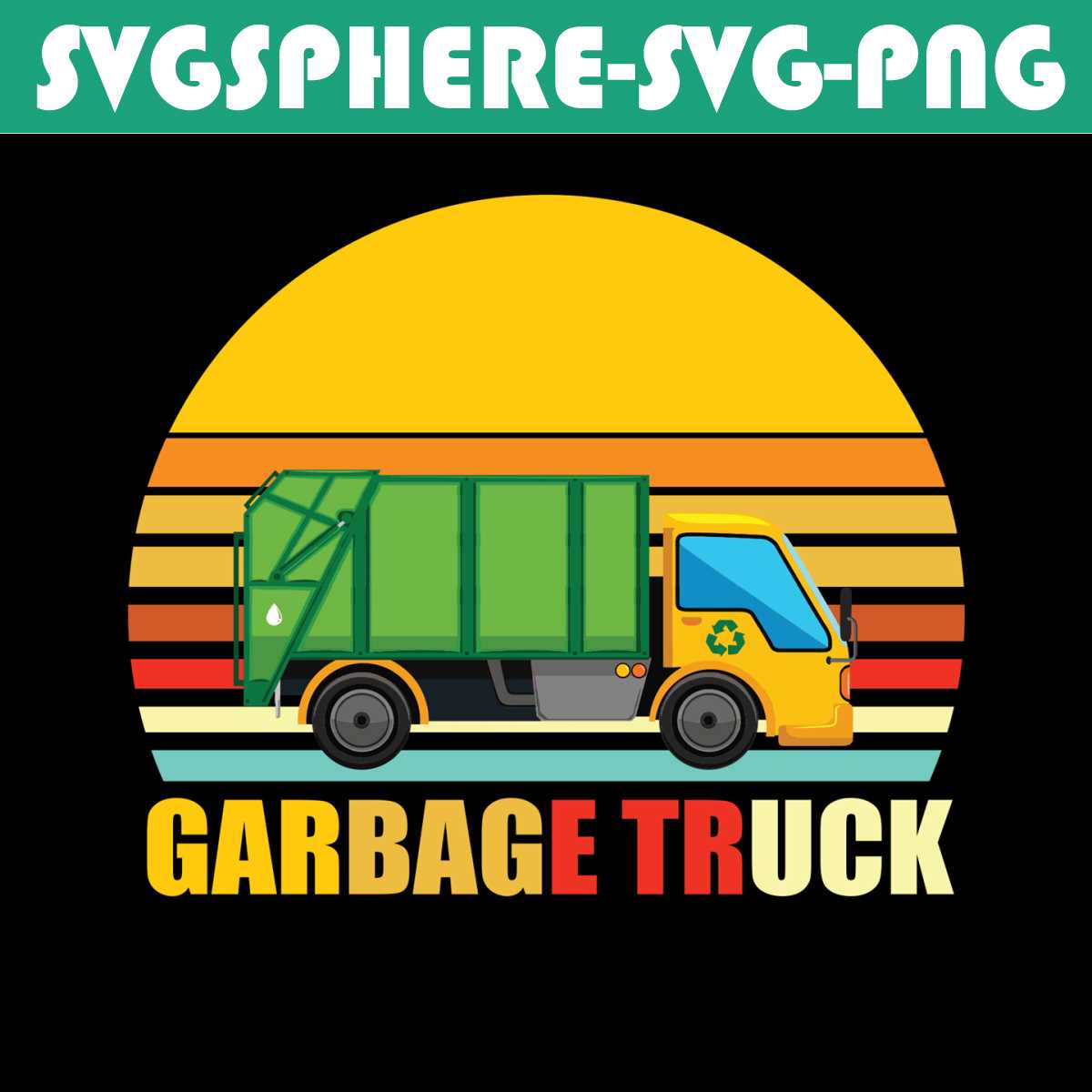 Garbage Truck Svg, Trending Svg, Vintage Trash Recycling Car | Inspire ...