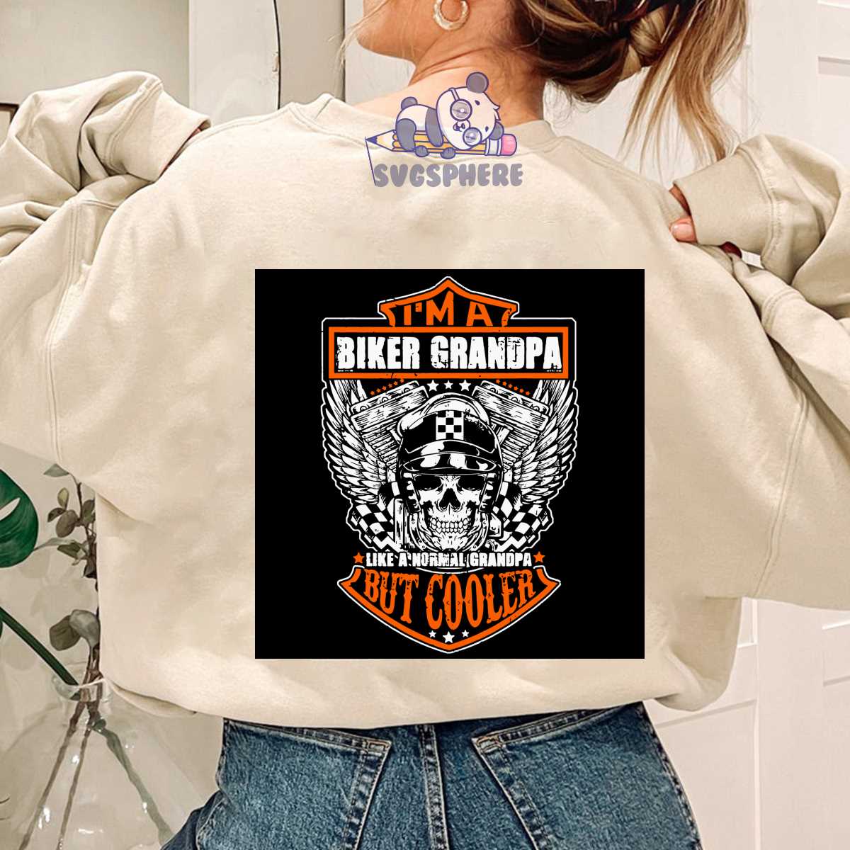 Im A Biker Grandpa Like A Normal Grandpa But Cooler Svg, Tre | Inspire ...