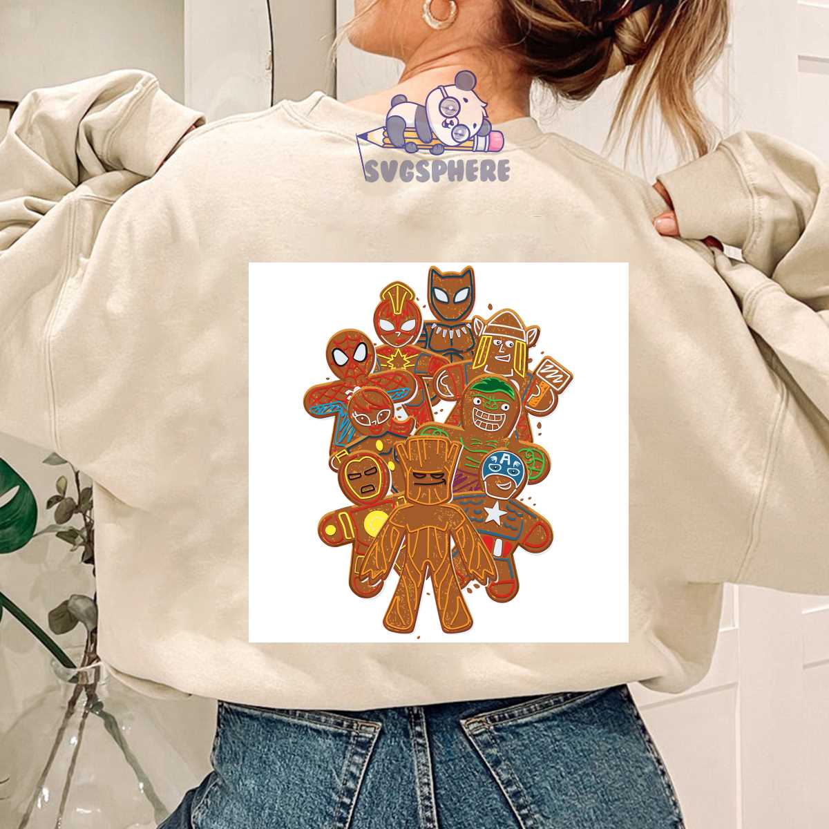 Marvel Avengers Gingerbread Svg, Christmas Svg, Xmas Svg, Ch | Inspire ...