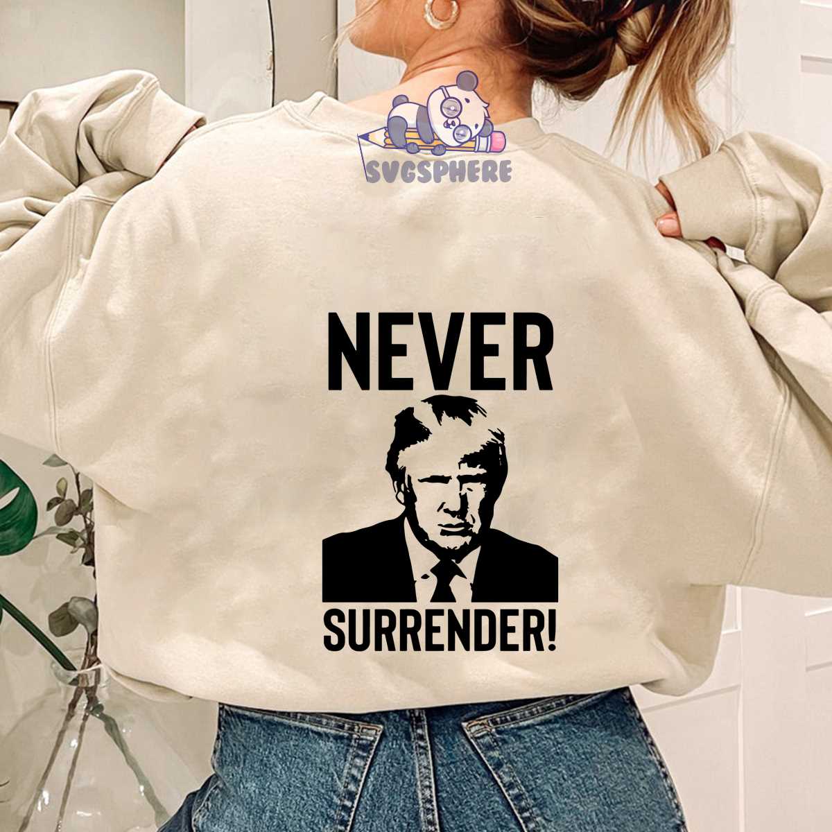 Never Surrender Svg, Trump Mug Shot Svg, Official Trump Mugs - Inspire ...