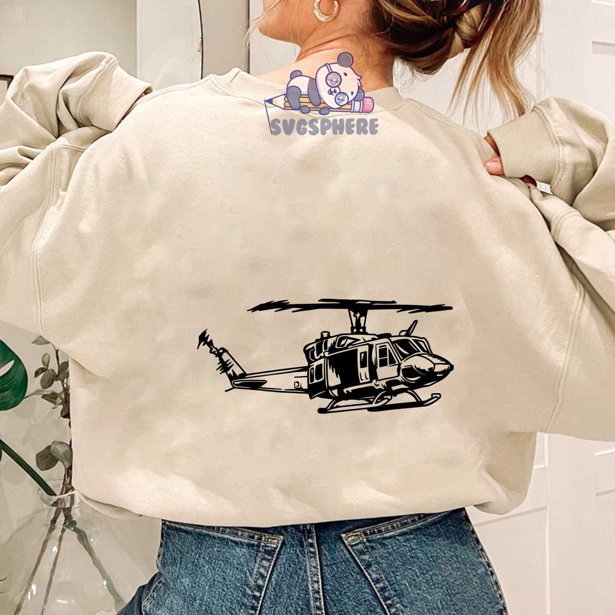 Huey Helicopter SVG | Bell UH1 Iroquois | Army Military Comb | Inspire ...