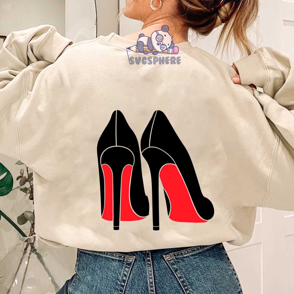 Red bottom stiletto heels Svg, Legs And Shoes Svg, High Heel | Inspire ...