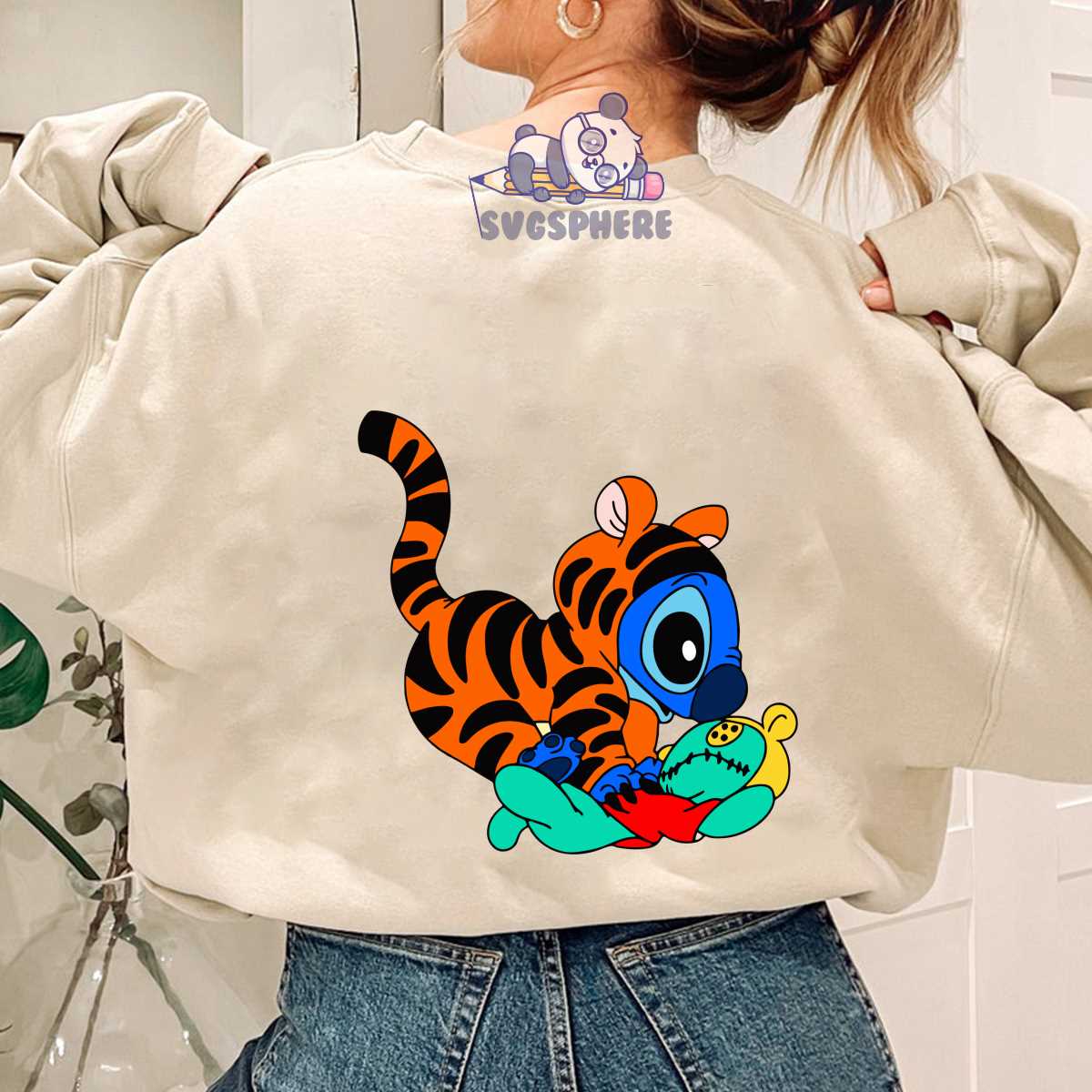 Tigger stitch SVG, easy cut file for Cricut, Layered by colo | Inspire ...