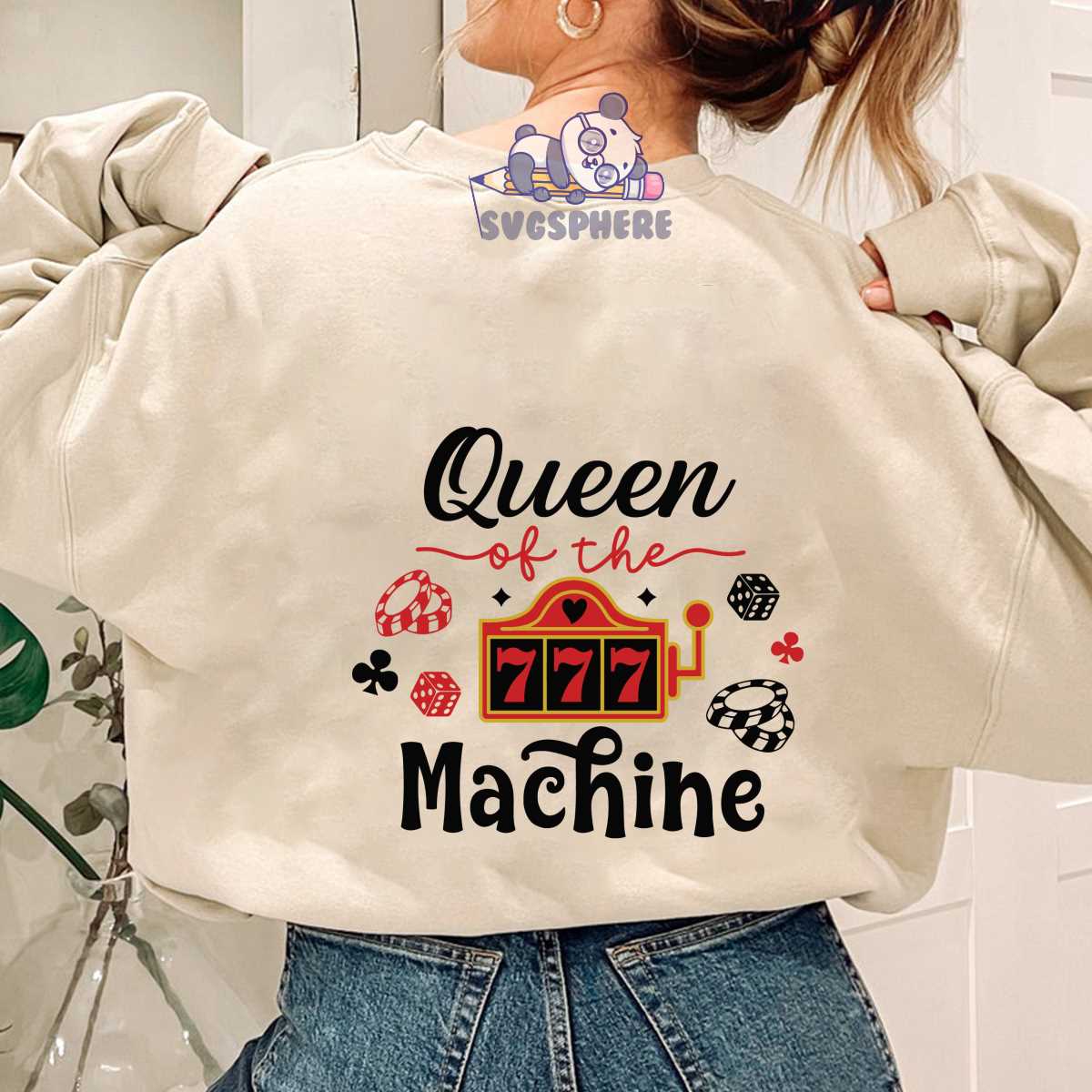 Queen Of The Slot Machine Svg Png Files, Casino Lover Svg, P | Inspire ...