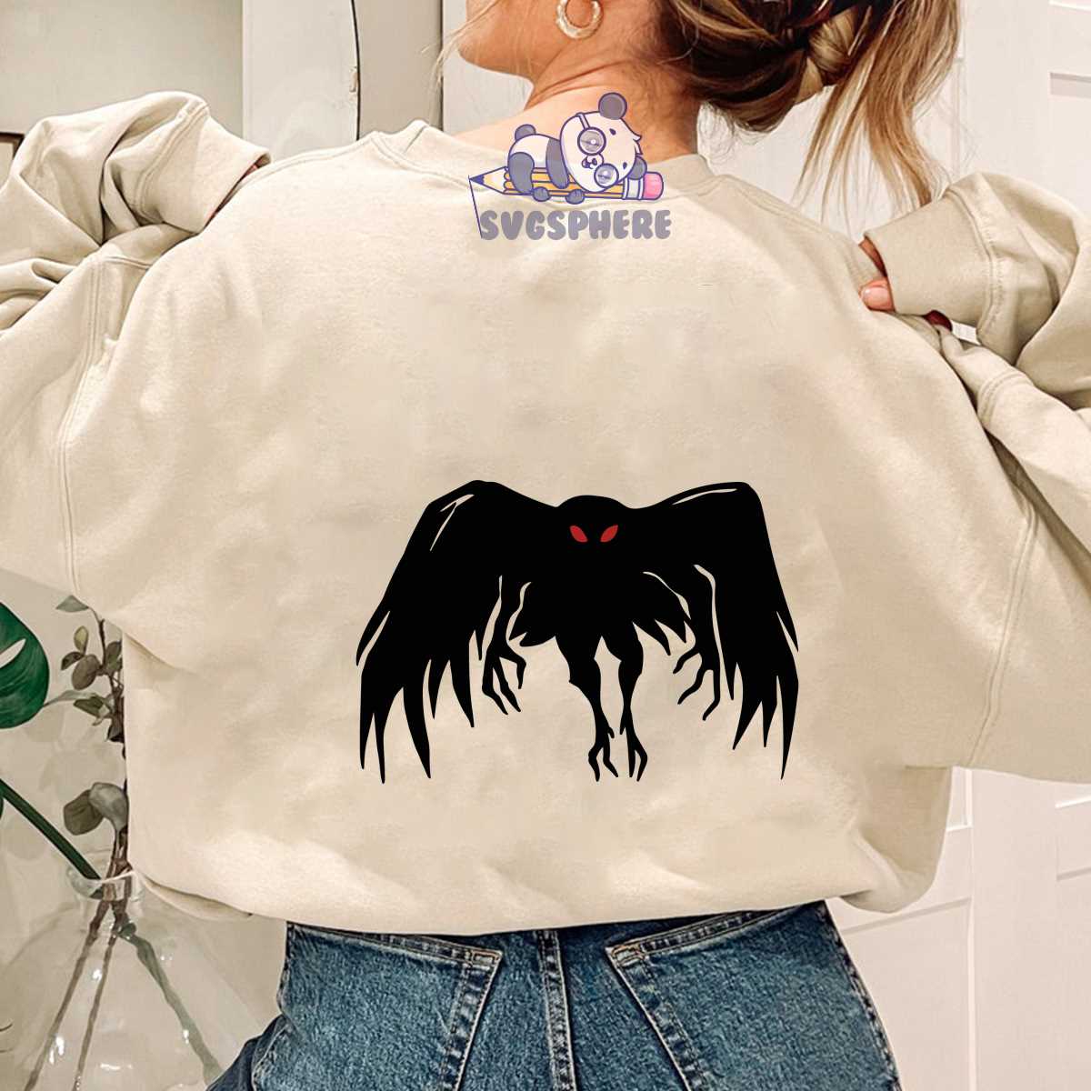 Mothman SVG | Cryptid SVG | Scary Beast SVG | Mythology Svg | Inspire ...