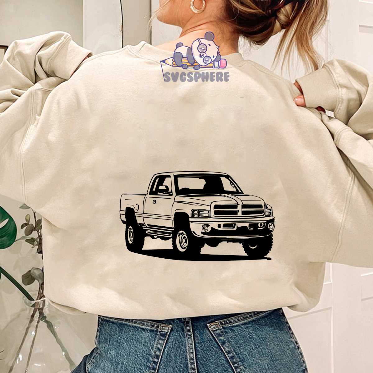 Dodge Ram American Pick up Truck PNG SVG, cut file, drawing | Inspire ...