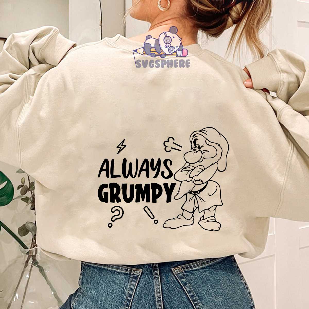 Always Grumpy SVG, Snow White and the Seven Dwarfs SVG Grump | Inspire ...
