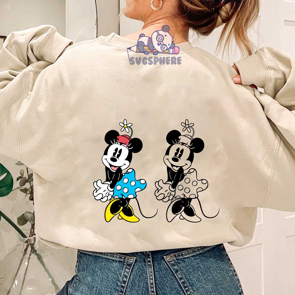 Minnie Mouse Vintage Retro Svg, Dxf, Eps, Ai, Cdr Vector Fil | Inspire Uplift