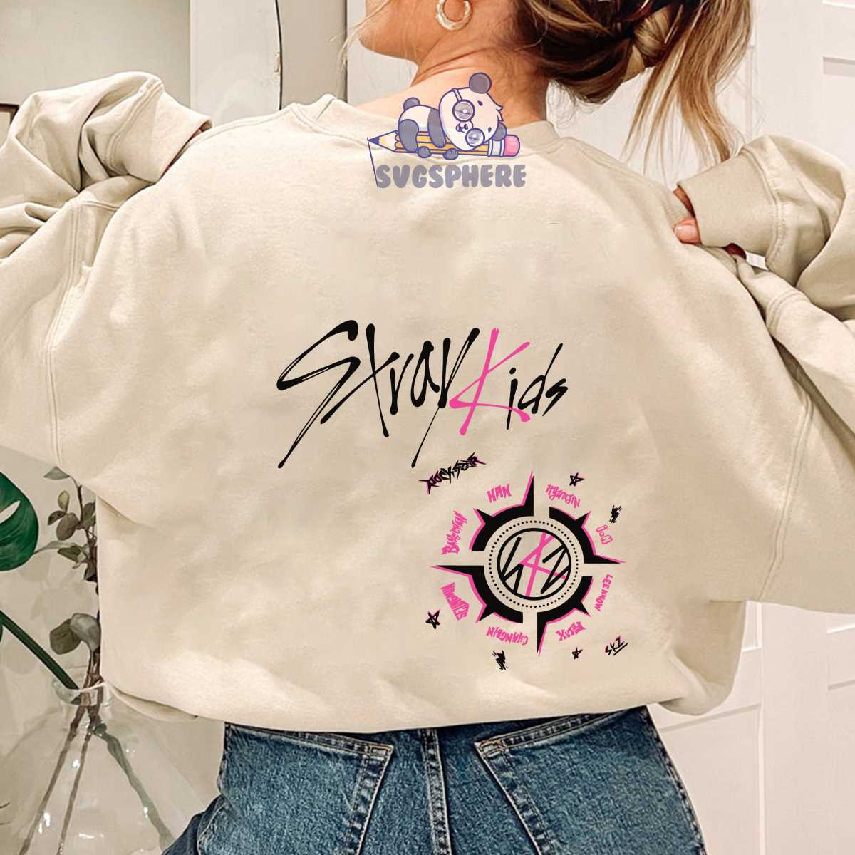 Vintage Stray Kids Members ROCKSTAR Album SVG Cricut Files | Inspire Uplift