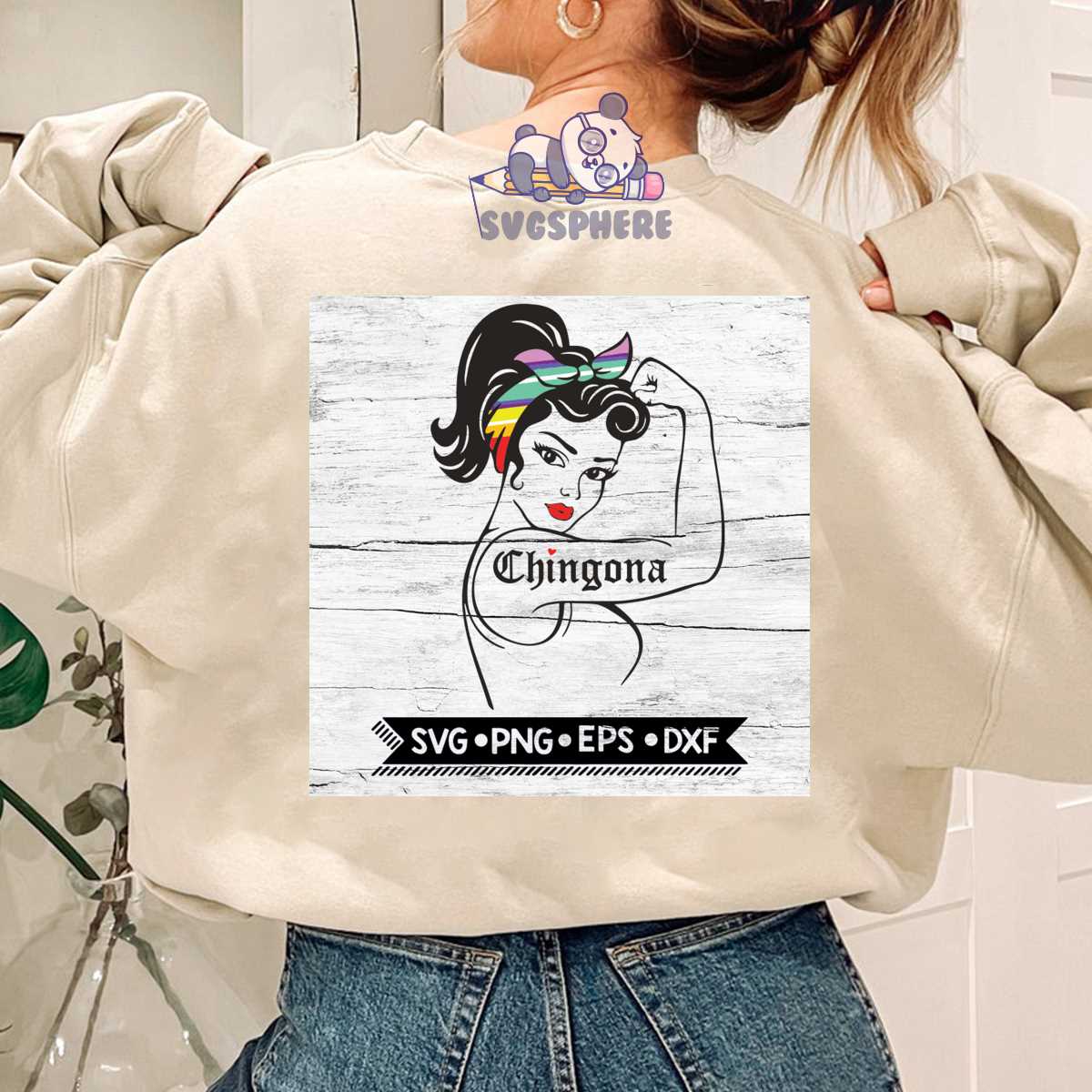 Chingona SVG, Rosie the Riveter svg, lgbt pride girl svg, Ra - Inspire ...