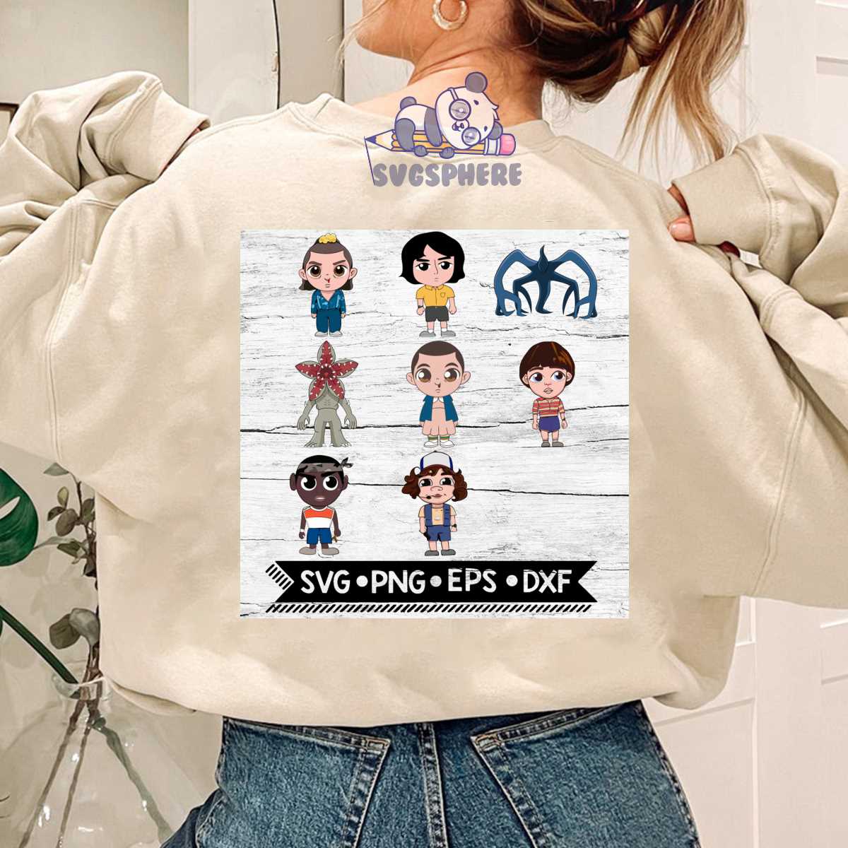 Stranger Things Svg, 8 chibi characters, Eleven, Mike, Will, | Inspire ...