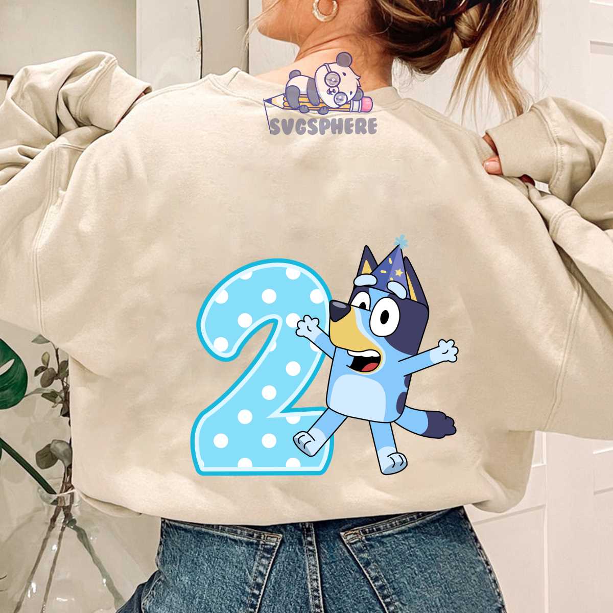 Bluey party supplies 2 SVG, Bluey Birthday numbers SVG | Inspire Uplift