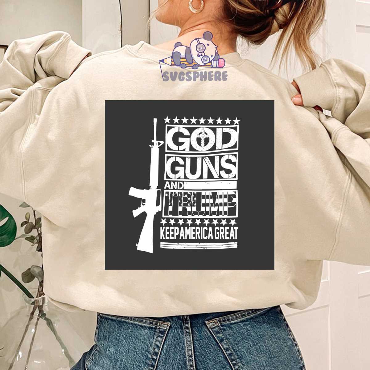 God Guns and Trump svg, MAGA 2020 rally gear 2nd amendment m | Inspire ...