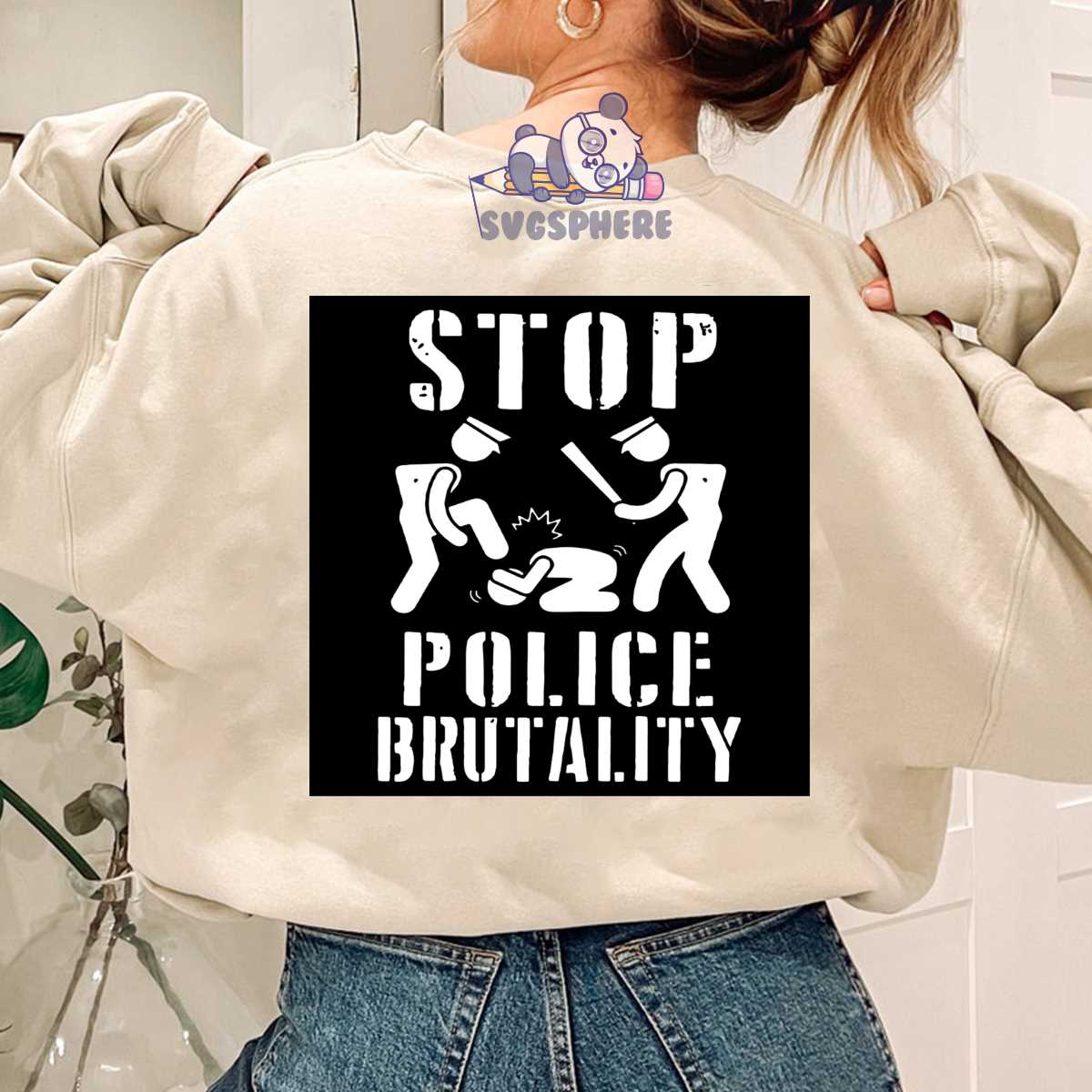 Stop police brutality SVG Files For Silhouette, Files For Cr | Inspire ...