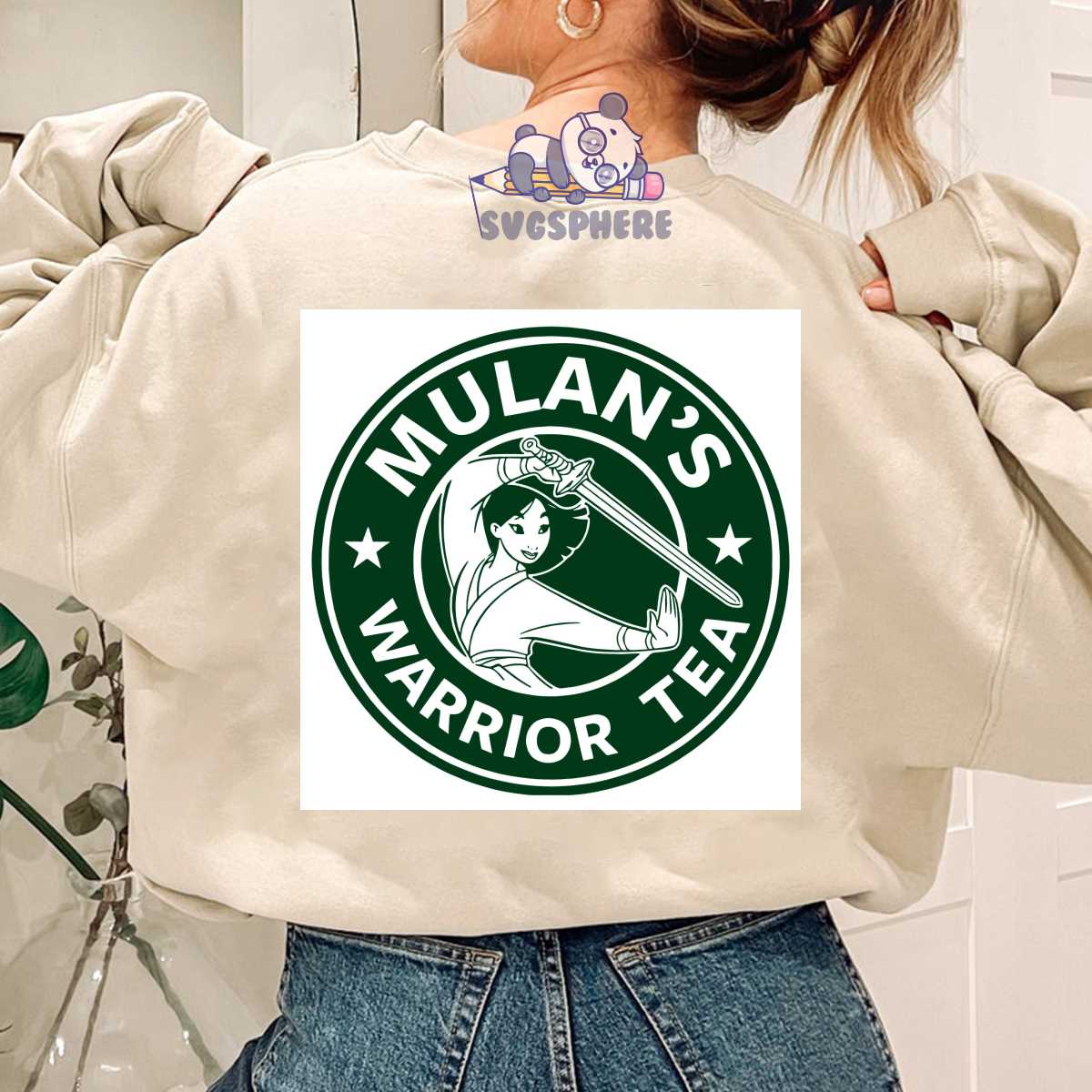 Mulan Starbucks Coffee Svg, Warrior Tea Svg, Princess Mulan - Inspire ...