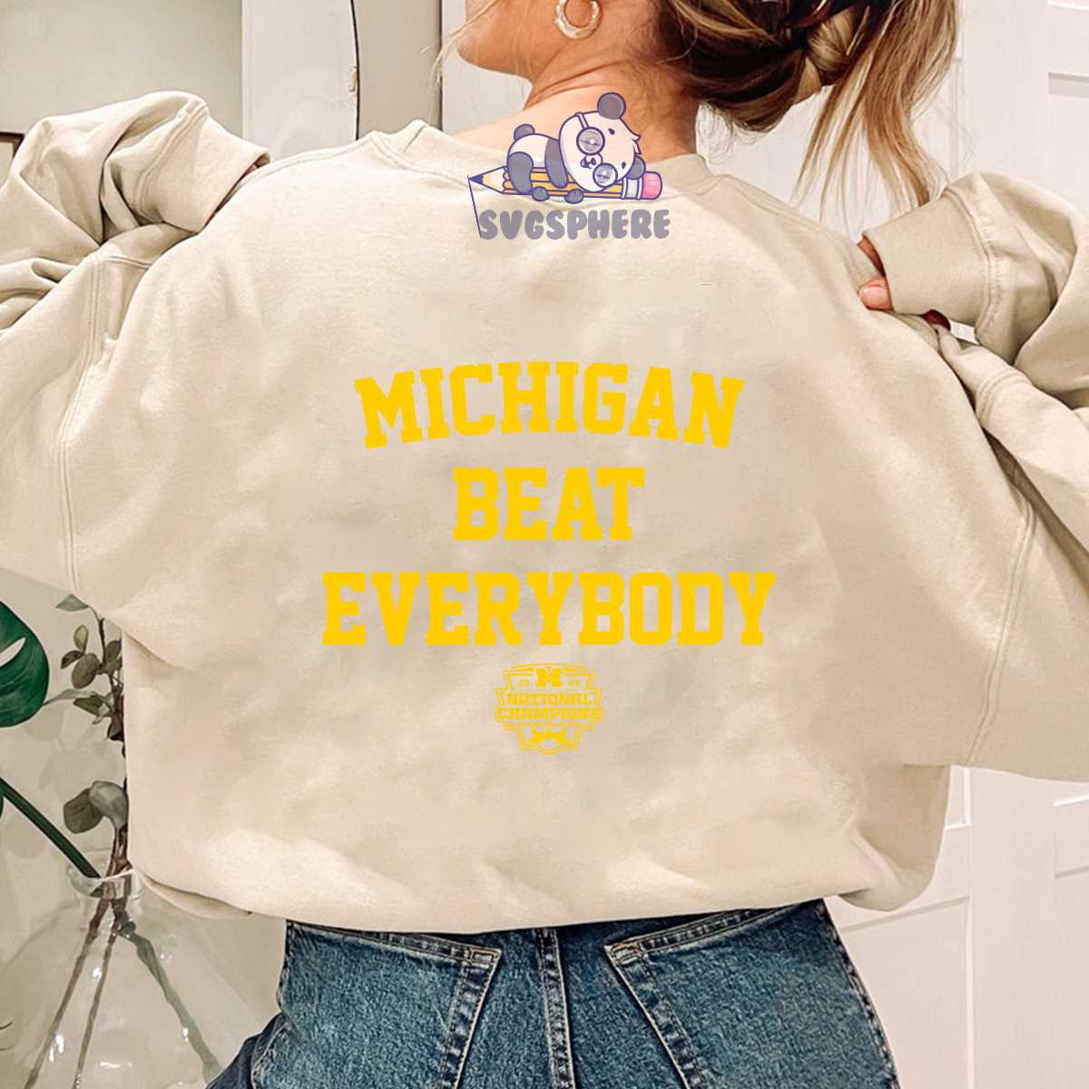 National Championships Michigan Beat Everybody Svg | Inspire Uplift