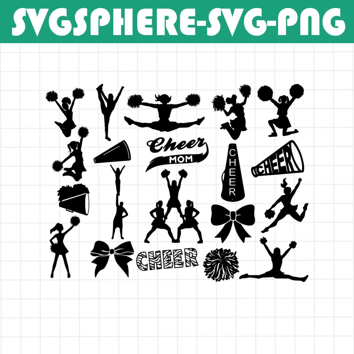 Cheer SVG Bundle, Cheer svg, cheerleading svg, cheerleader s | Inspire ...