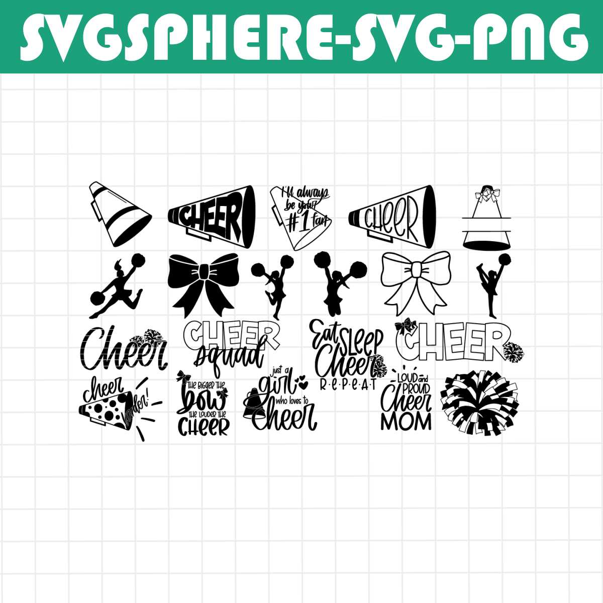 Cheer Big Svg Bundle | Cheer Svg Bundle | Cheer svg | Cheerl | Inspire ...