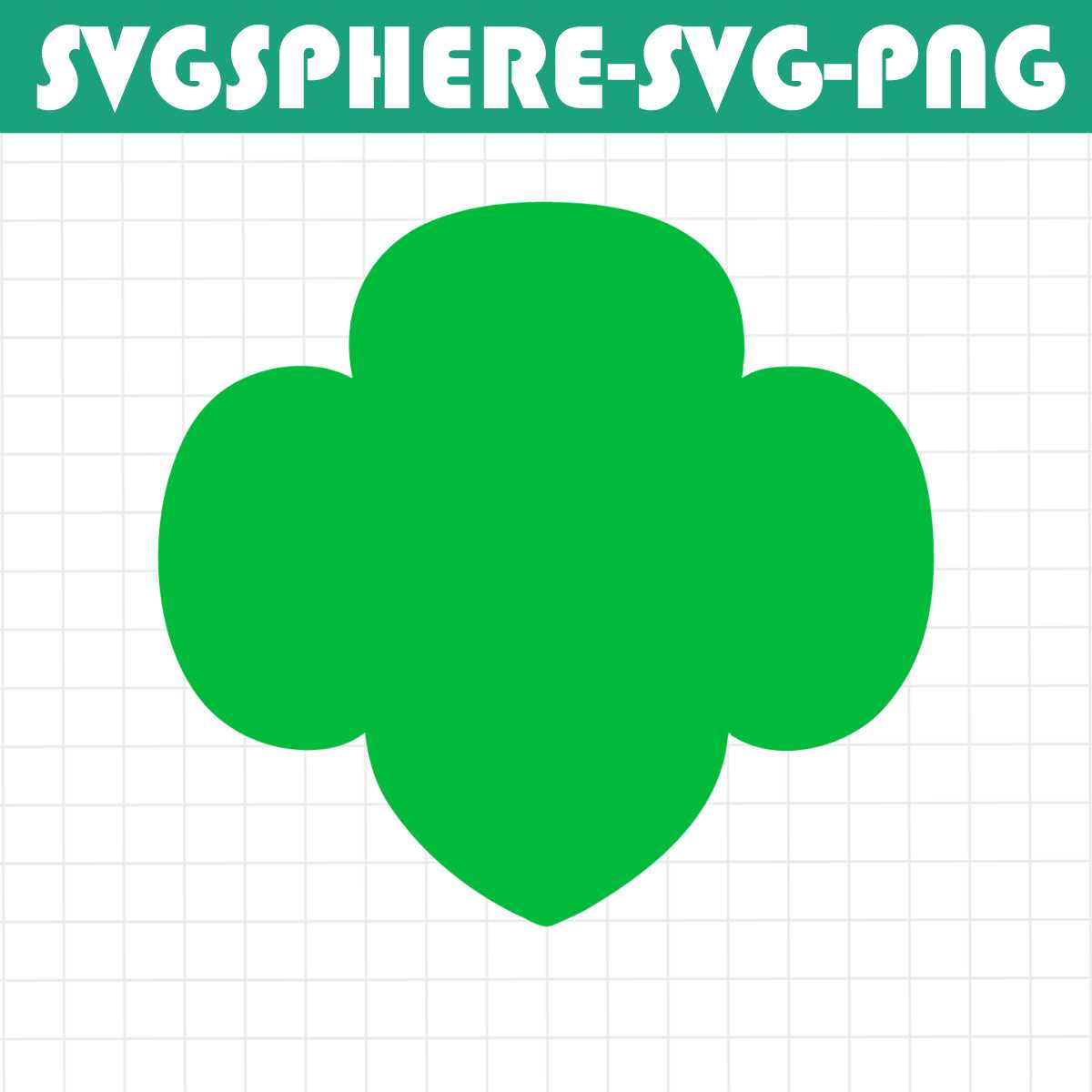 Instant Download Cut File / Girl Scouts Trefoil / svg pdf pn | Inspire Uplift