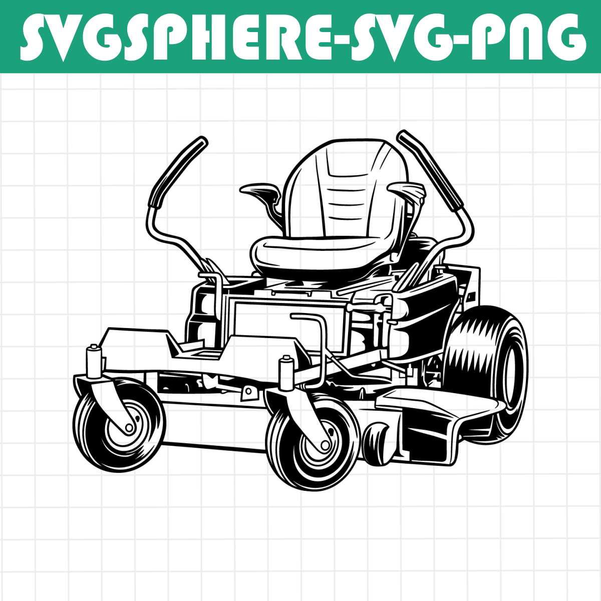 Zero Turn Lawn Mower Svg, Lawn Mower Svg, Landscaping Svg, L | Inspire ...