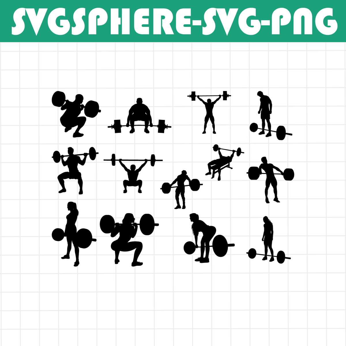 Weightlifting Svg Bundle, SVG Files for Cricut, Gym SVG, Wei | Inspire ...