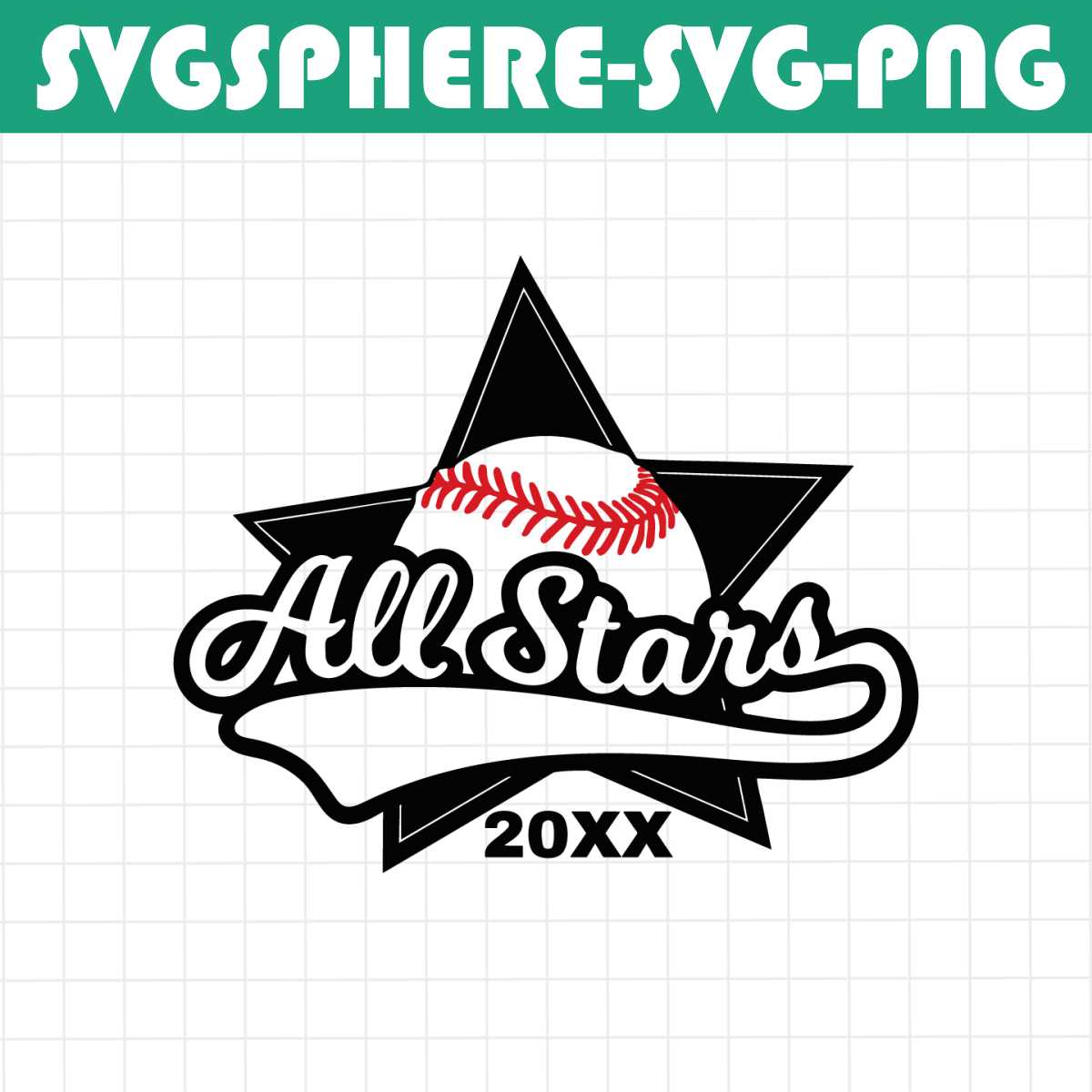 All Stars svg, Softball Svg, Baseball svg, vector, emblem, s | Inspire ...