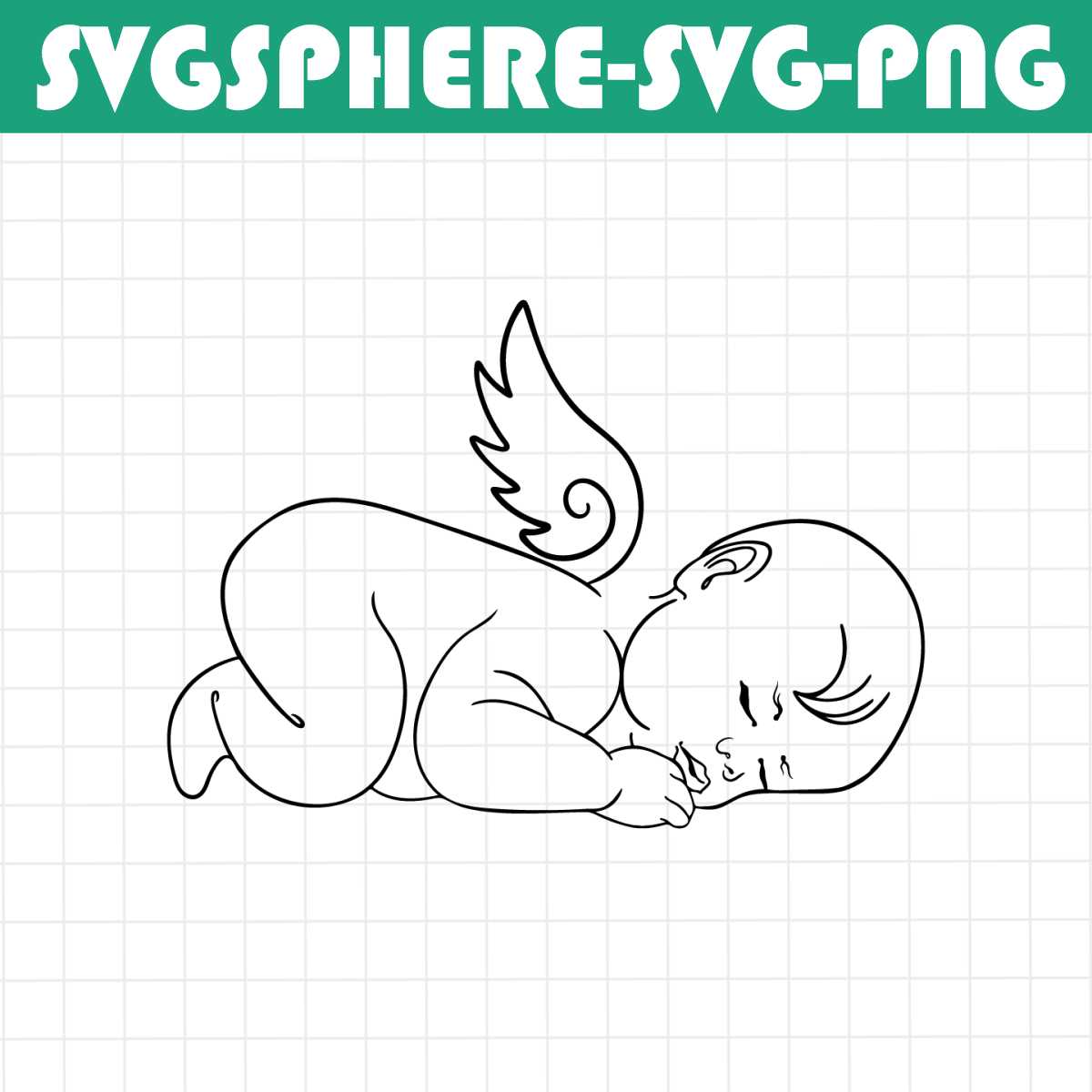 Baby Angel svg, Baby loss memorial svg, png files | Inspire Uplift