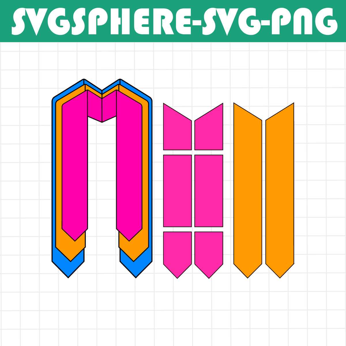 Graduation Stole Template Bundle Svg, Graduation Stole, Stol | Inspire ...