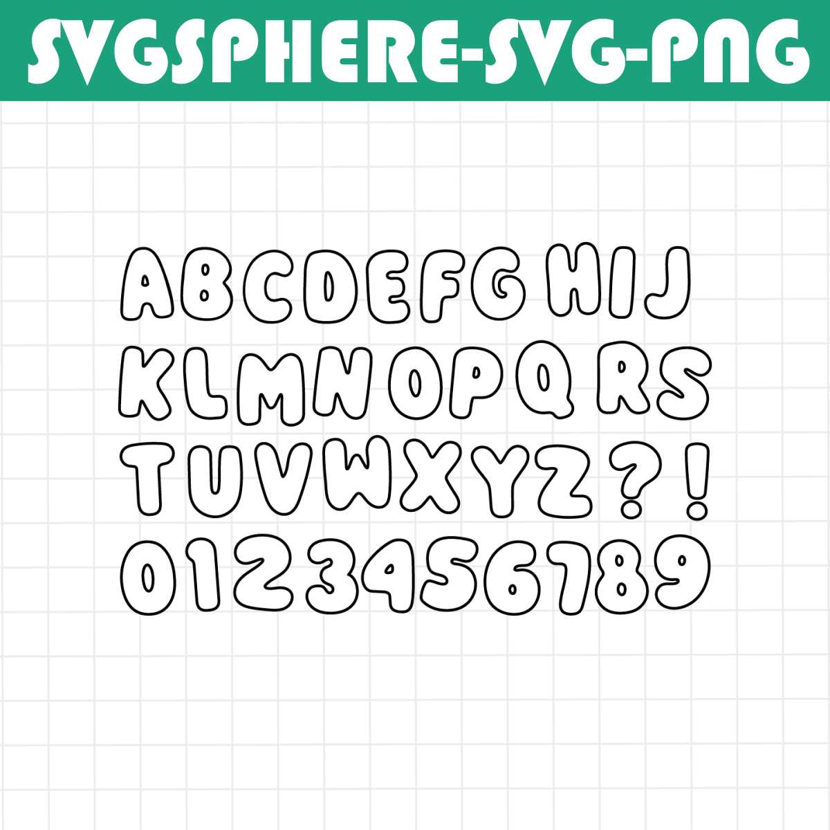 Bubble Font Svg, Bubble Letters Svg, Bubble Alphabet Svg, | Inspire Uplift